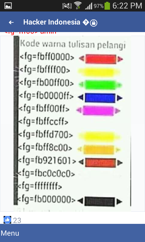 Text Berwarna - Indobams