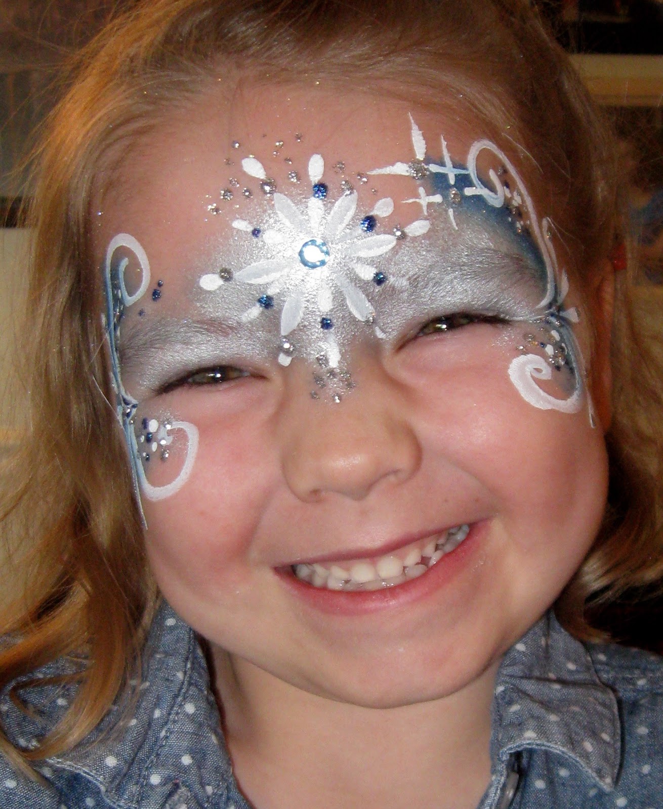 Paula Taylor's Art: Frozen Theme Face Painting