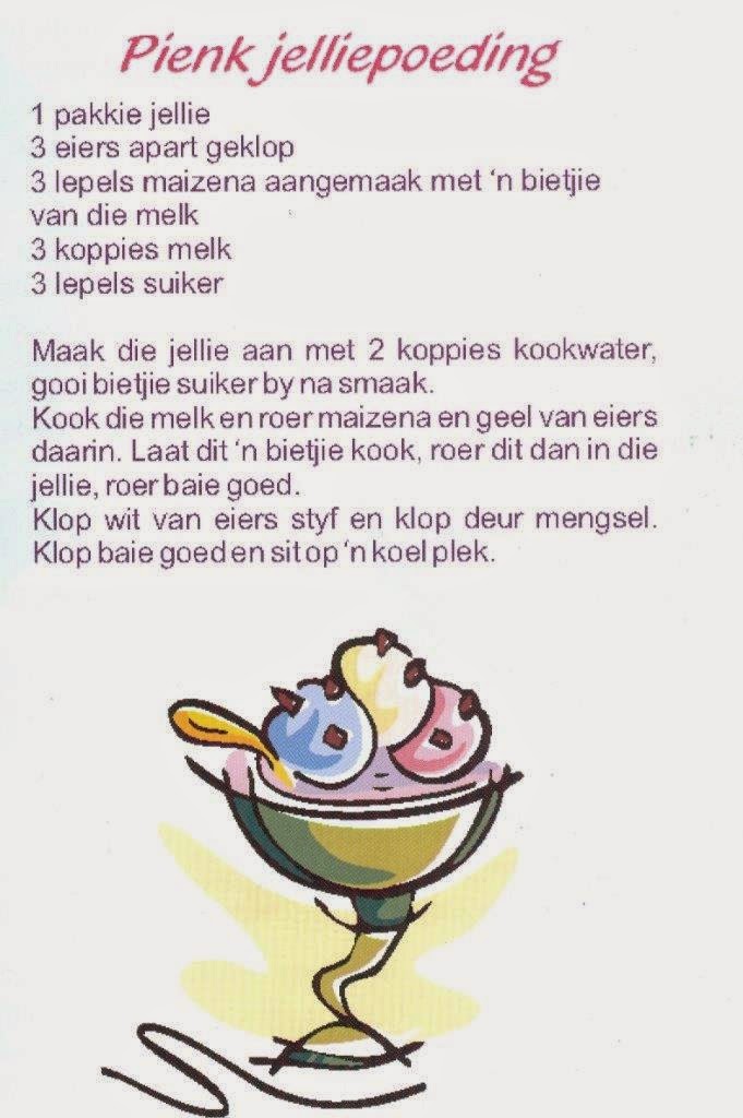Lekker Resepte : Pienk Jelly Poeding