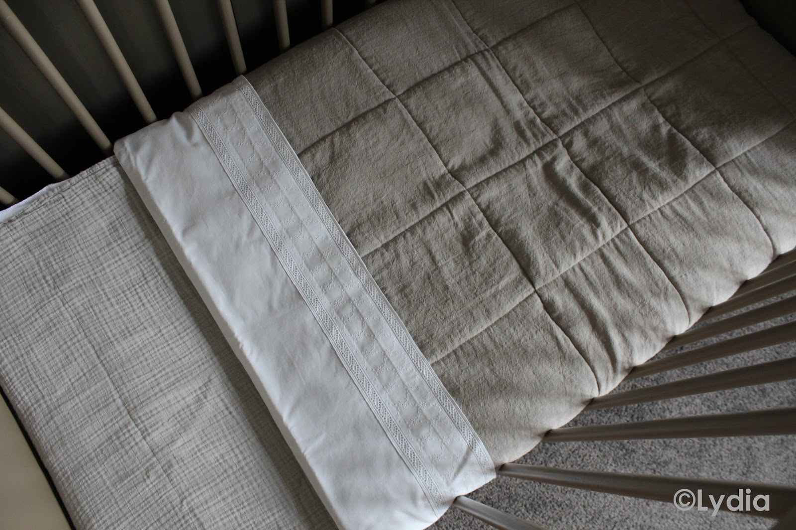 Lila Ledikant: Deken gerestyled...