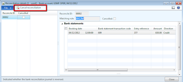 Solutions for AX DEV: BAI2 File format Advance Bank Reconciliation