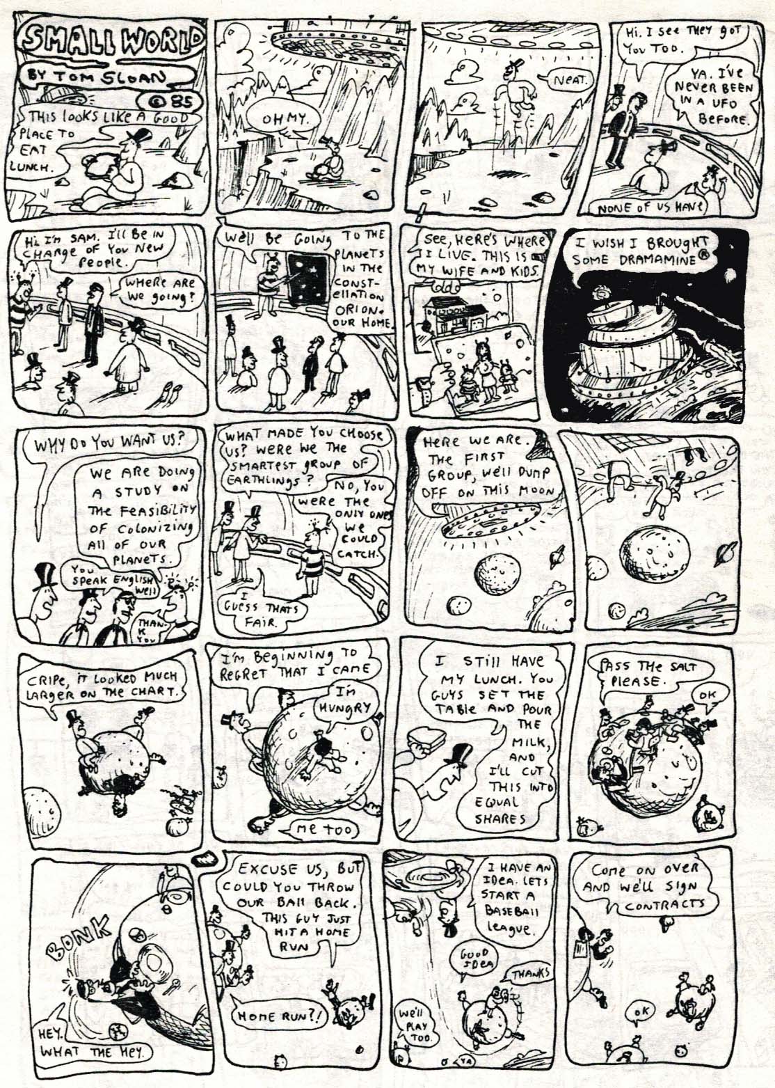 Cartoons and things: A Small World, part 1, cartoon