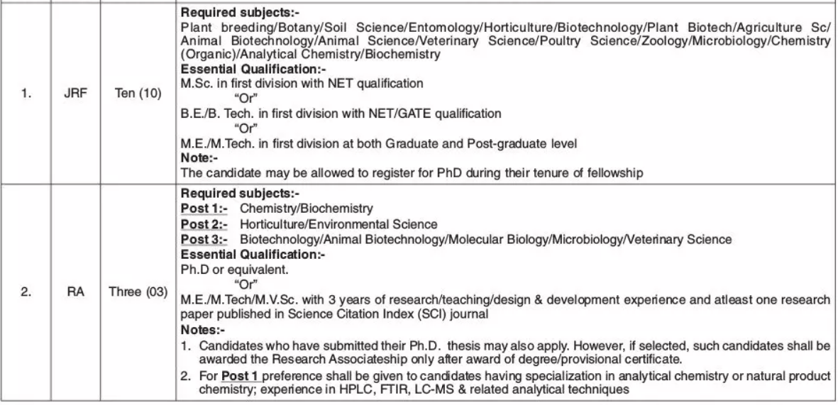 Defence Institute of High Altitude Research (DIHAR), Jammu and Kashmir ...