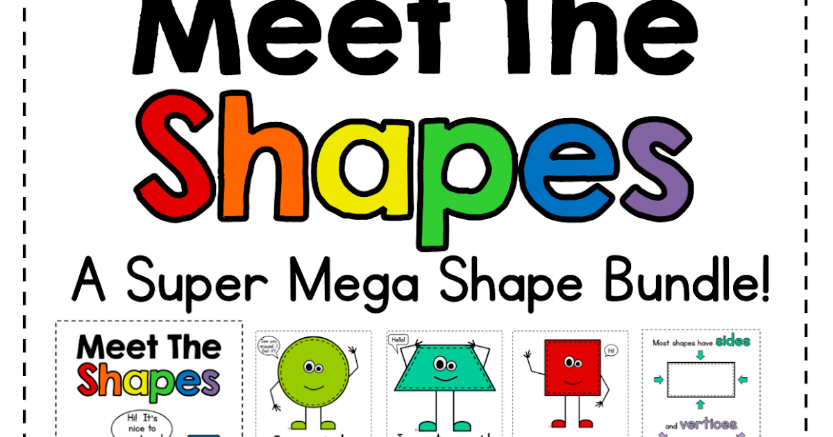 MEET THE SHAPES - A 72 Page Mega Bundle for February's Follower Freebie ...
