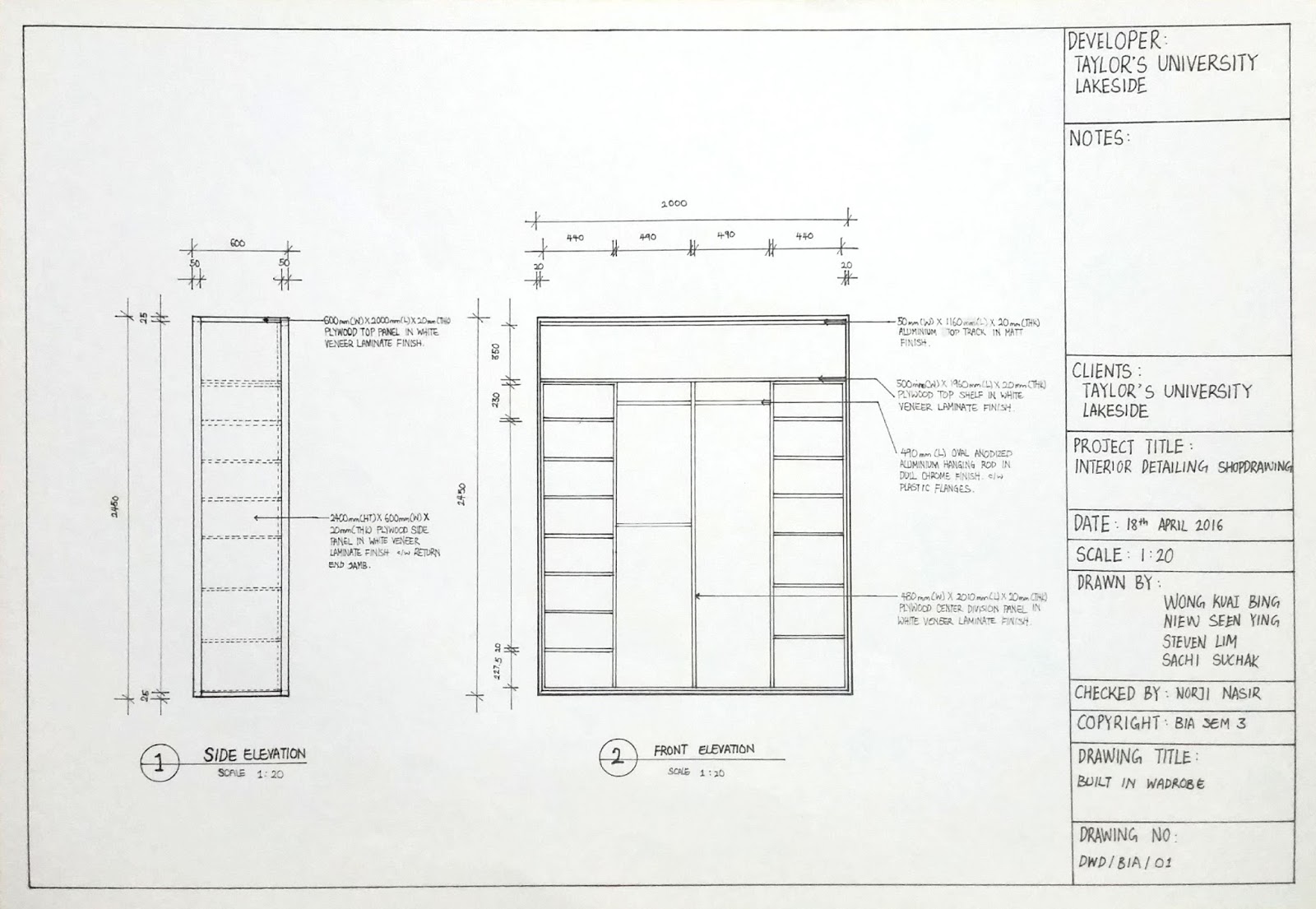 Footsteps of a Future Designer : Detailing and Working Drawings ...