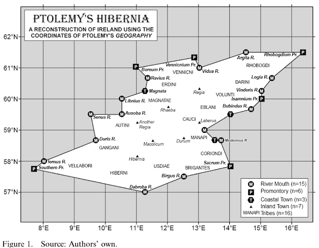 Cruthin, Fir Bolg, and Gael: Ptolemy's Map