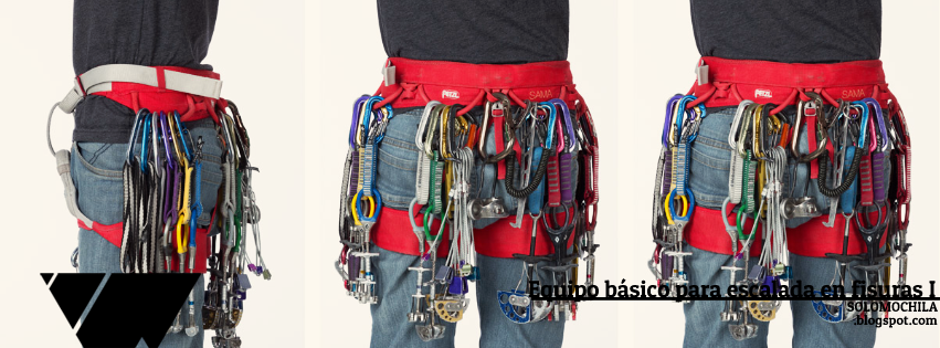 Equipo básico para escalar en fisuras I | SOLOMOCHILA