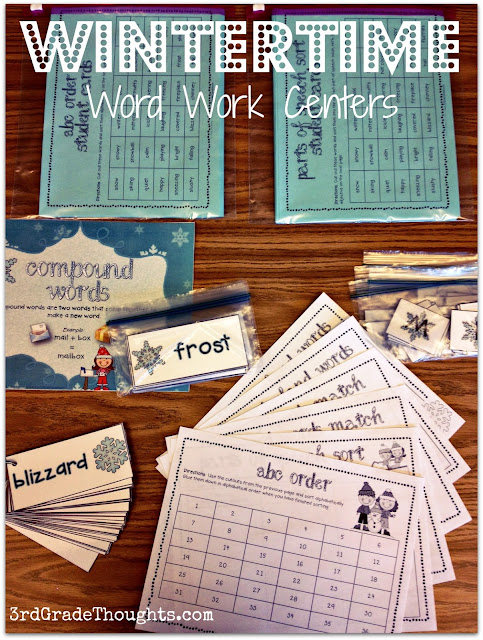 Keeping Warm With Wintertime Word Work | 3rd Grade Thoughts