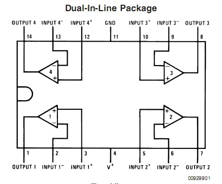 Tìm hiểu IC LM324 ~ Điện tử chia sẻ