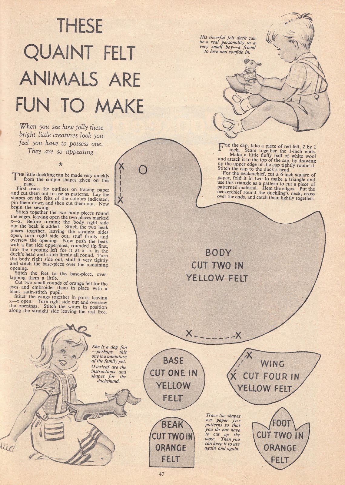 livin vintage: How To Make Vintage Stuff Toys: The Ducking and The ...