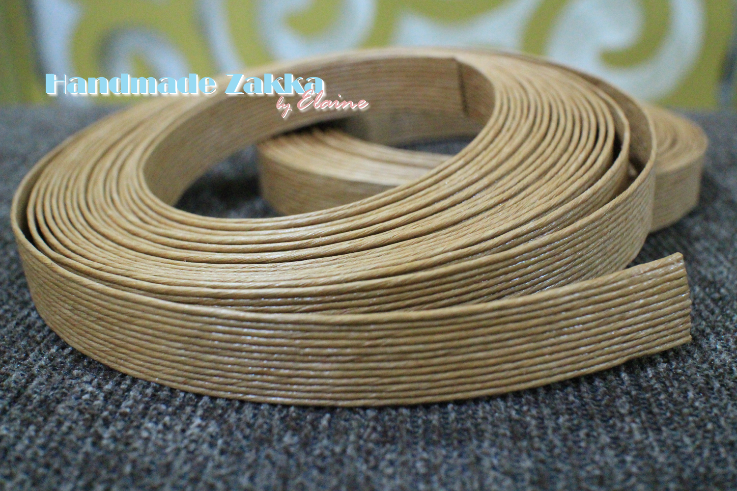 Handmade Zakka by Elaine: Paper String Basket with Lining