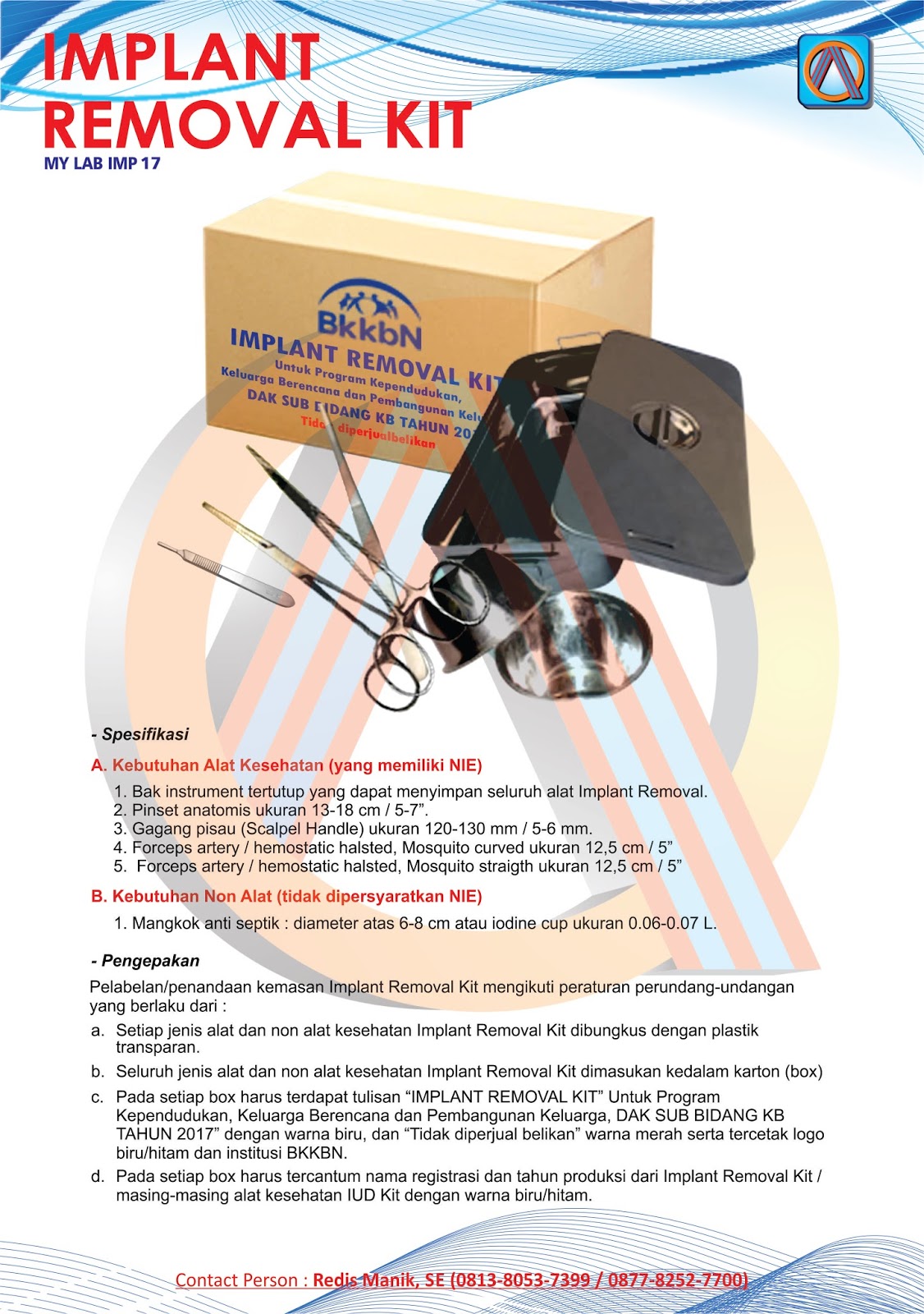 IMPLAN REMOVAL KIT 2018 ~ Produk DAK Bidang KB tahun 2018