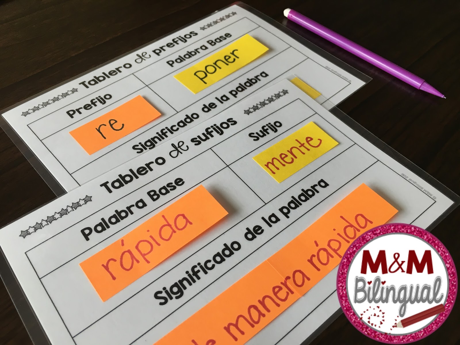 M&M Bilingual: Prefixes and Suffixes in the Bilingual Classroom