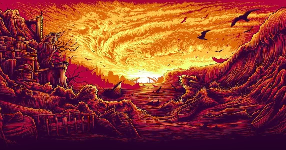 The Geeky Nerfherder: Cool Art: 'Fire In The Sky' by Dan Mumford