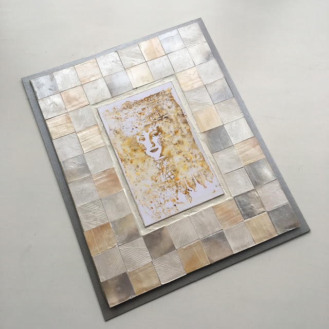 a love to create: Mosaic frame at PaperArtsy