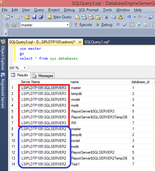 Sqlnosql Public Diary How To Execute Query Against Multiple Servers