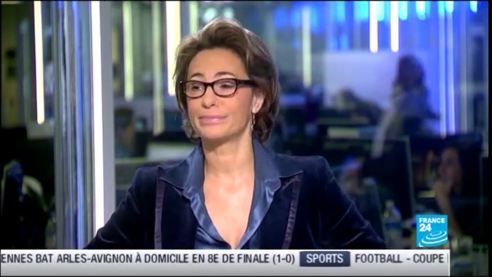 vuesalatele: [2012 10 31] ROSELYNE FEBVRE - FRANCE 24 - LE JOURNAL @05H45