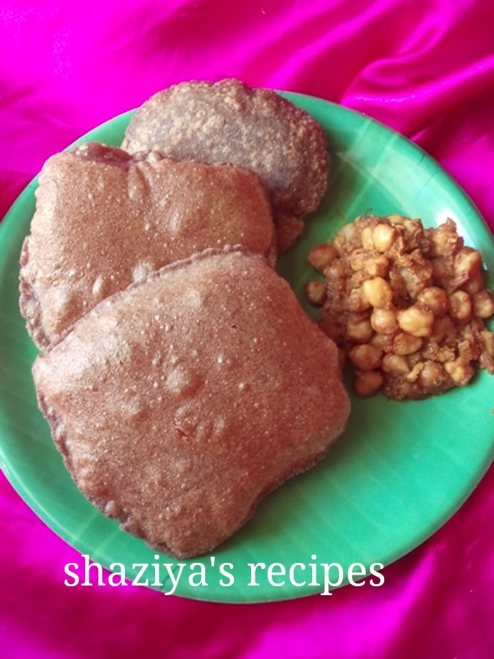 shaziya'srecipes: Ragi poori recipe/finger millets puri recipe