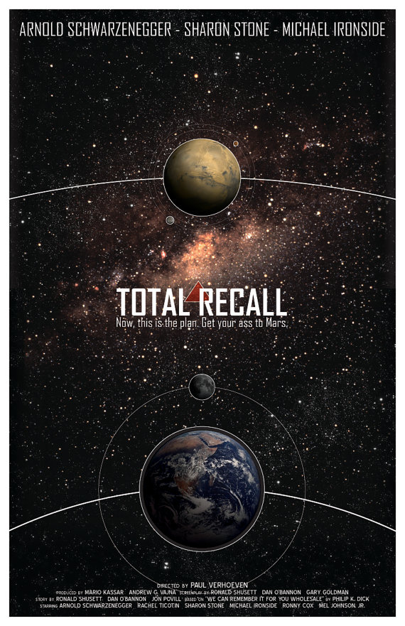 The Geeky Nerfherder: Movie Poster Art: Total Recall (1990)