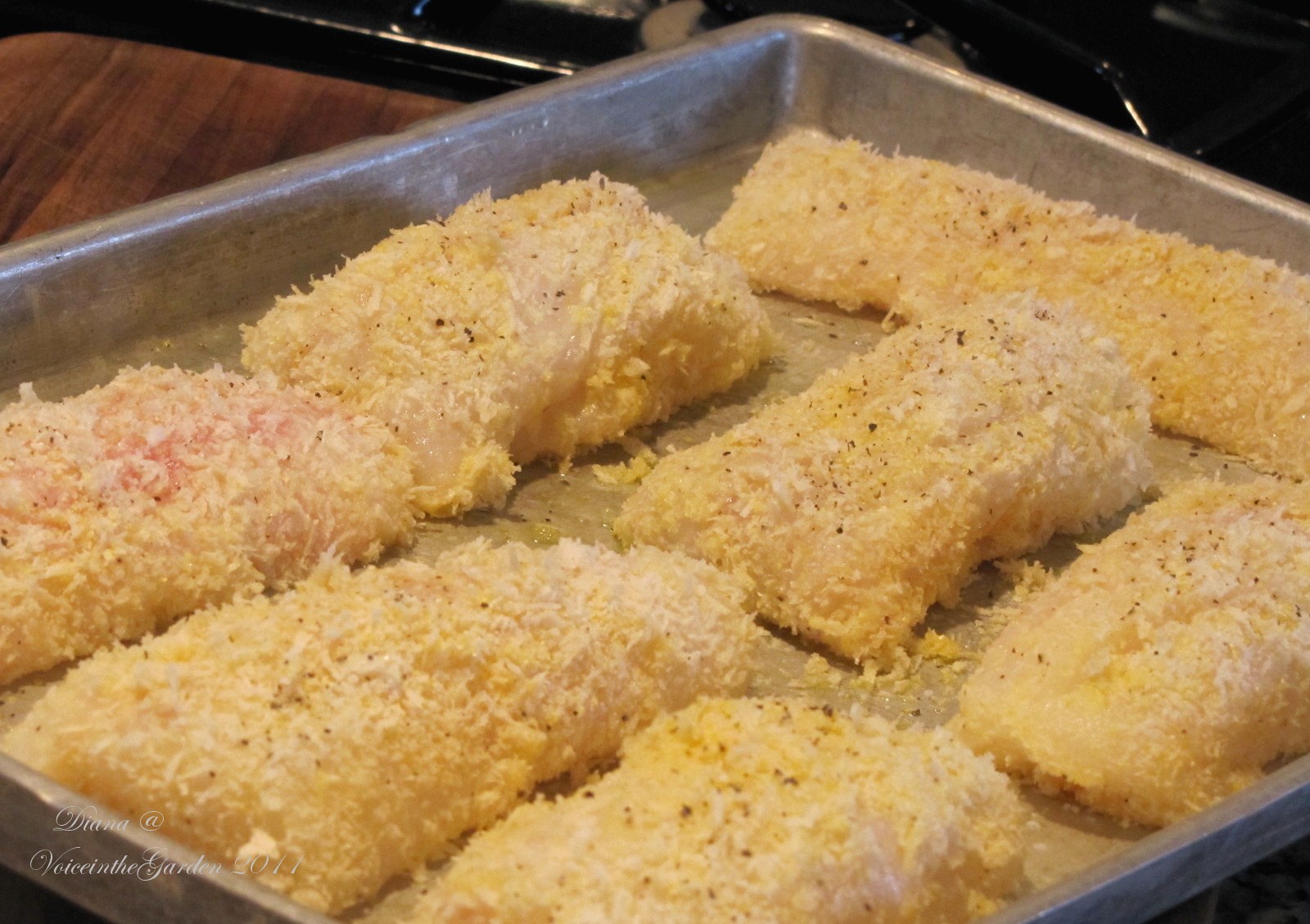 Voice In The Garden: Baked Cod and Fresh Garden Greens with Vinaigrette