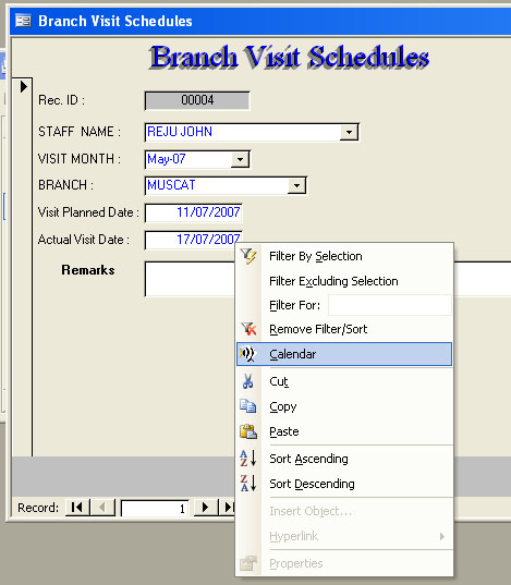 Animated Floating Calendar ~ LEARN MS-ACCESS TIPS AND TRICKS
