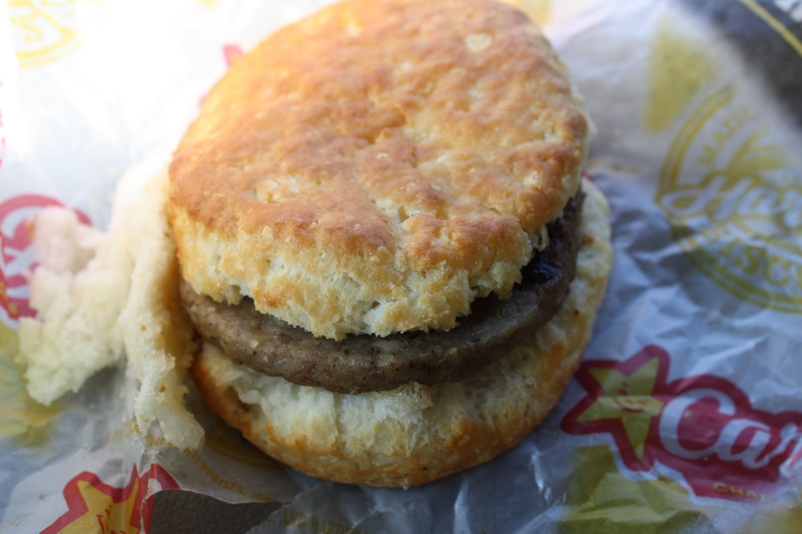 An Immovable Feast: Fast Food Review: Carl's Jr. Sausage Biscuit