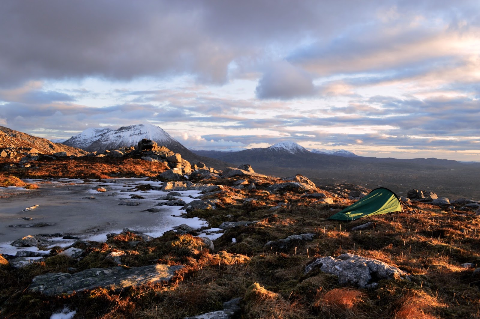 Mountain Coast River: Assynt in Snow: Foinaven, Arkle & Canisp, March 2013