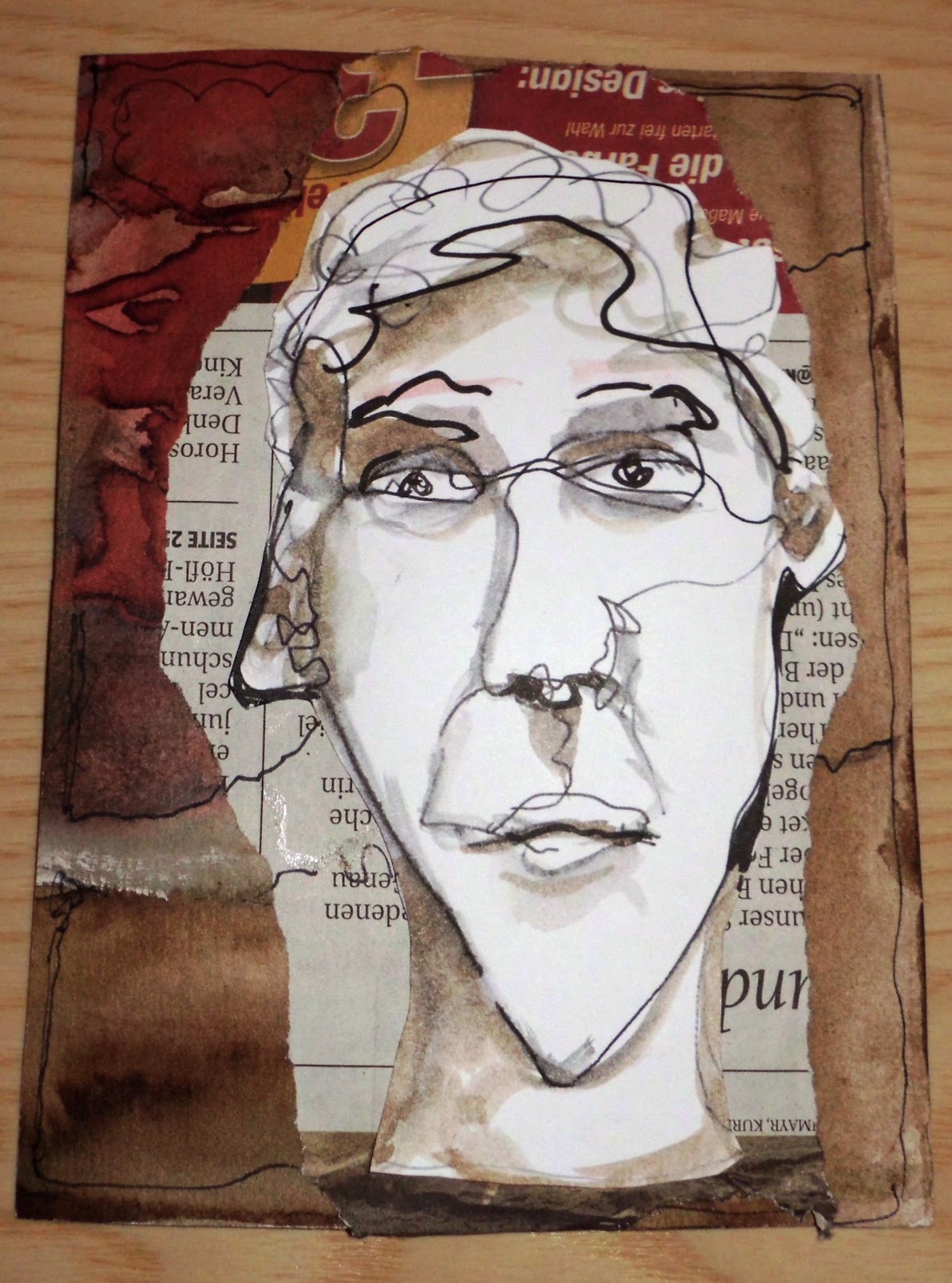 Art Journaling, making art of your daily life : Creatief met krant (in ...