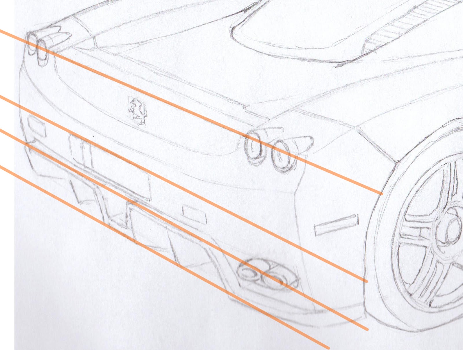 How to draw a Ferrari Enzo!! | Drawing Lessons