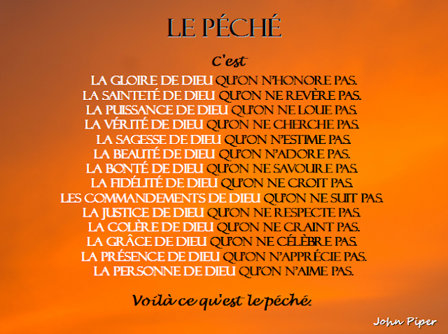 Iris de la bible: Le Péché c'est...