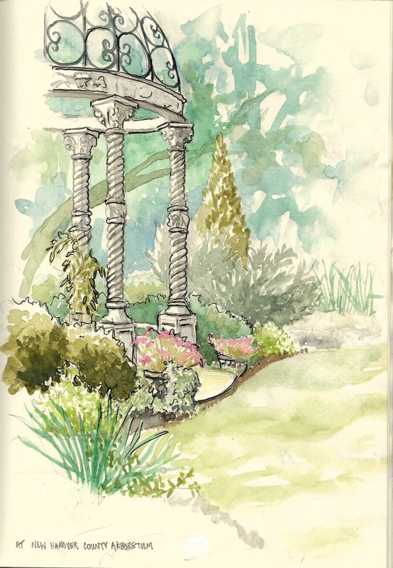 A Sketch by Steven: "New Hanover County Arboretum Beauty"