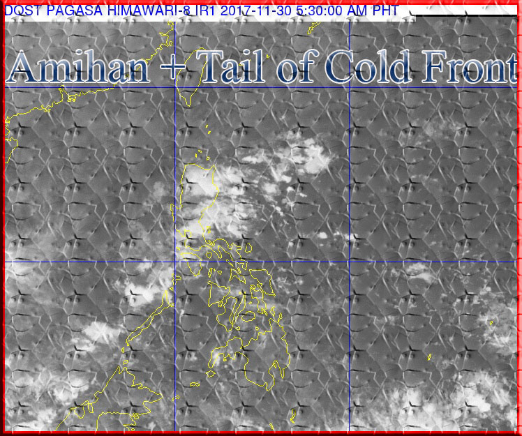 PAG-ASA WEATHER FORECAST UPDATE: Amihan & Tail of Cold Front for 30 ...