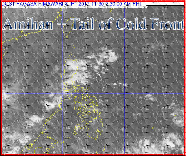 PAG-ASA WEATHER FORECAST UPDATE: Amihan & Tail of Cold Front for 30 ...
