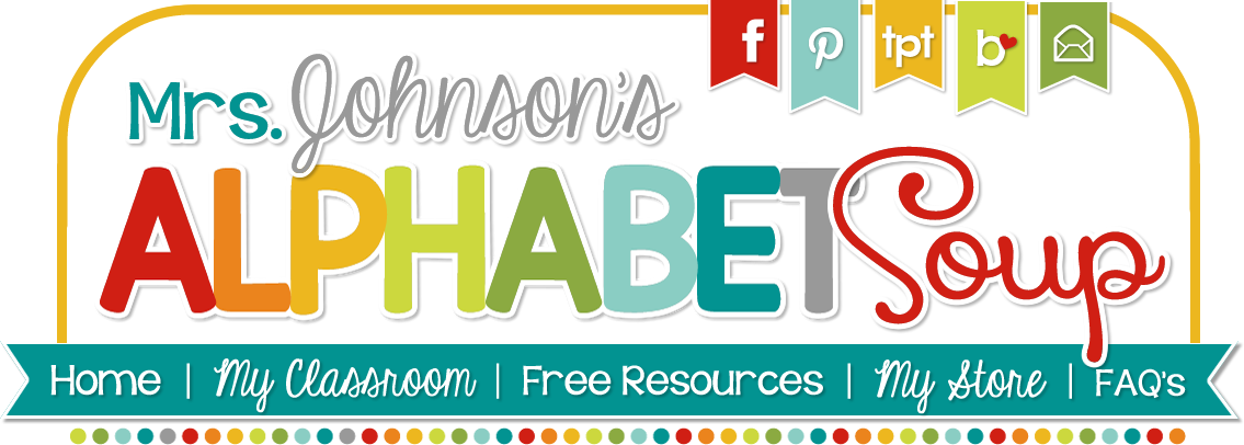 Mrs. Johnson's Alphabet Soup: Free Resources