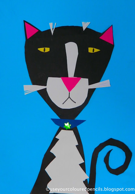 Use Your Coloured Pencils: More Cat Collages