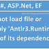 Fix Error: Could not load file or assembly 'Antlr3.Runtime (1)' or one of its dependencies ...