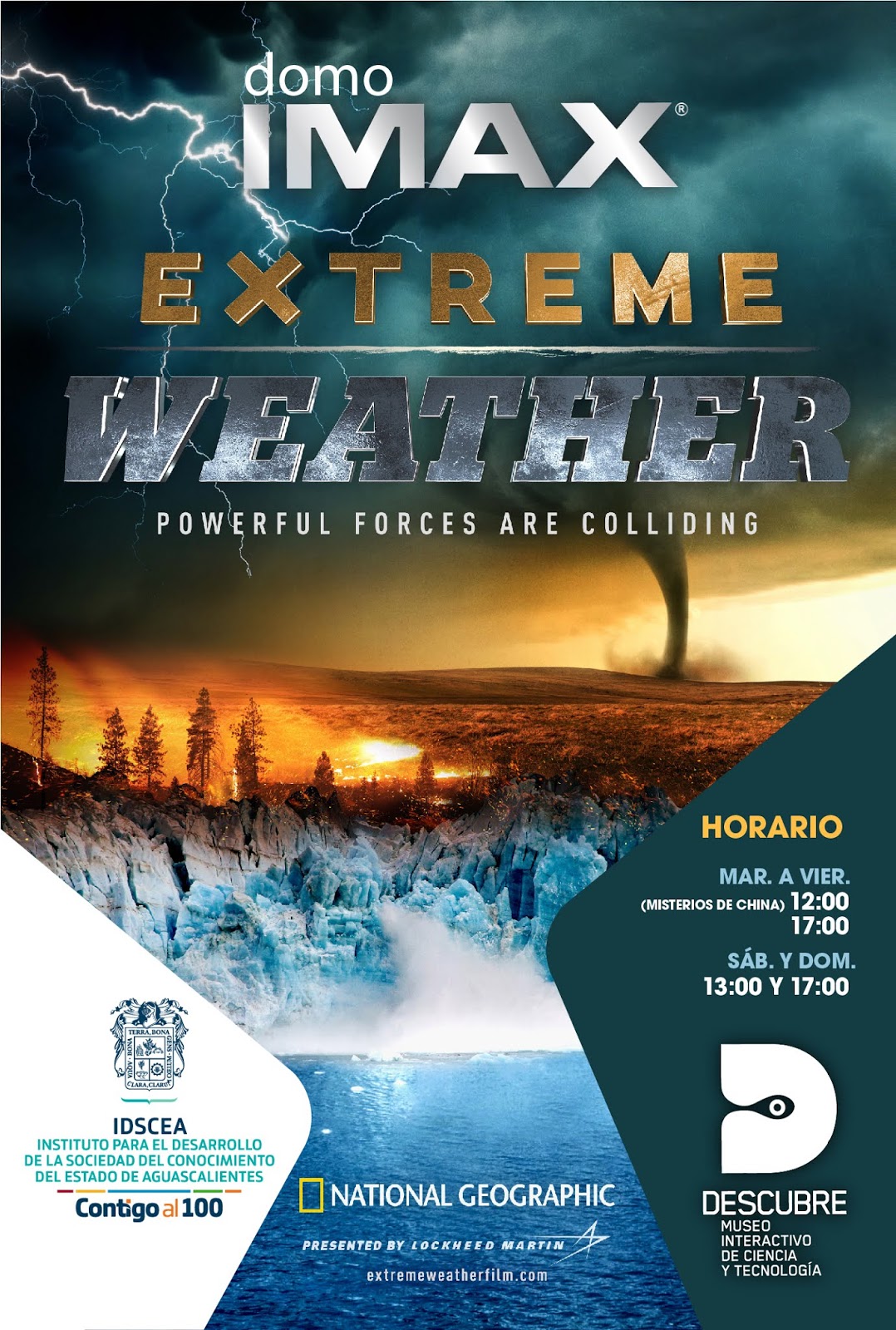 CLIMA EXTREMOSERÁ LA NUEVA PELÍCULA DEL DOMO IMAX EN EL MUSEO DESCUBRE