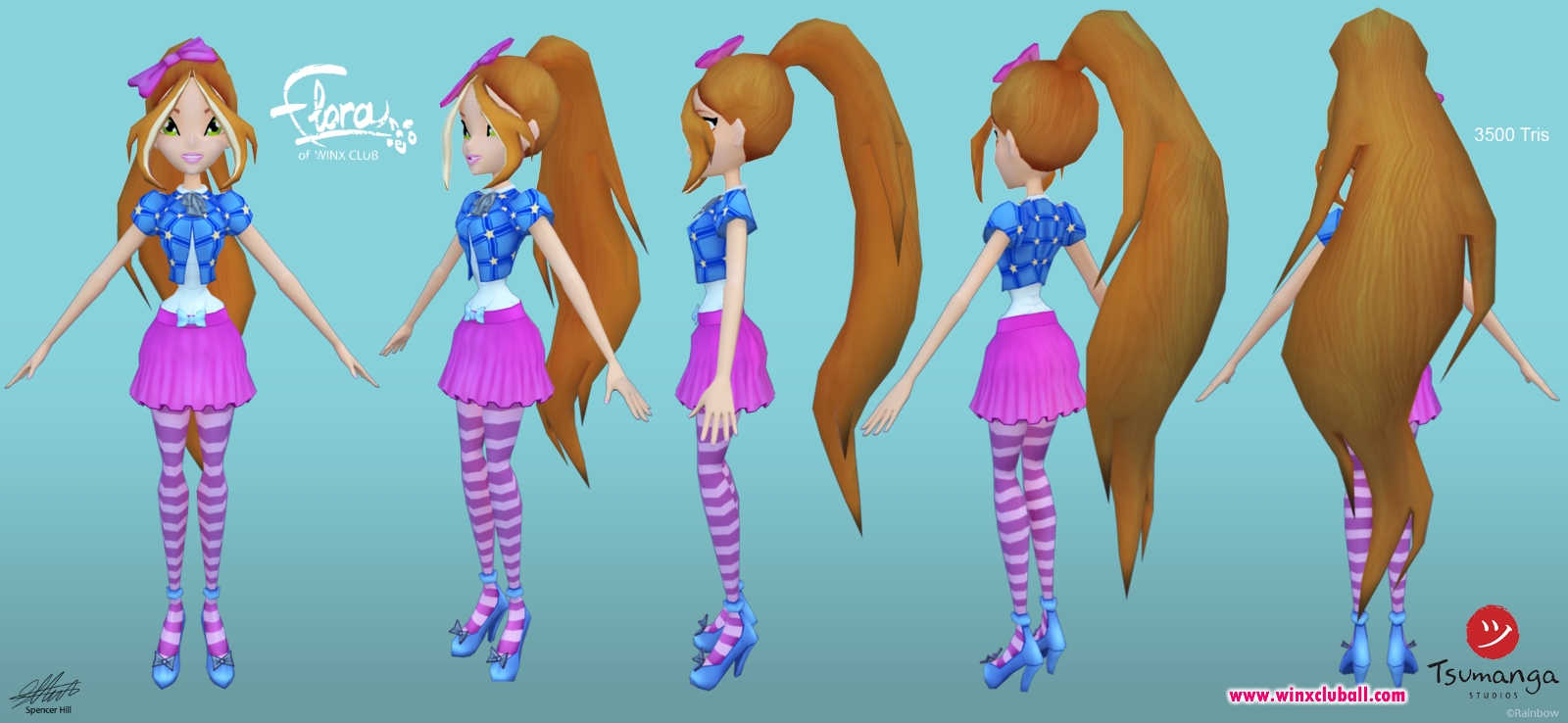 2D and 3D sketches APP Winx Alfea Butterflix Adventures - Winx Club All