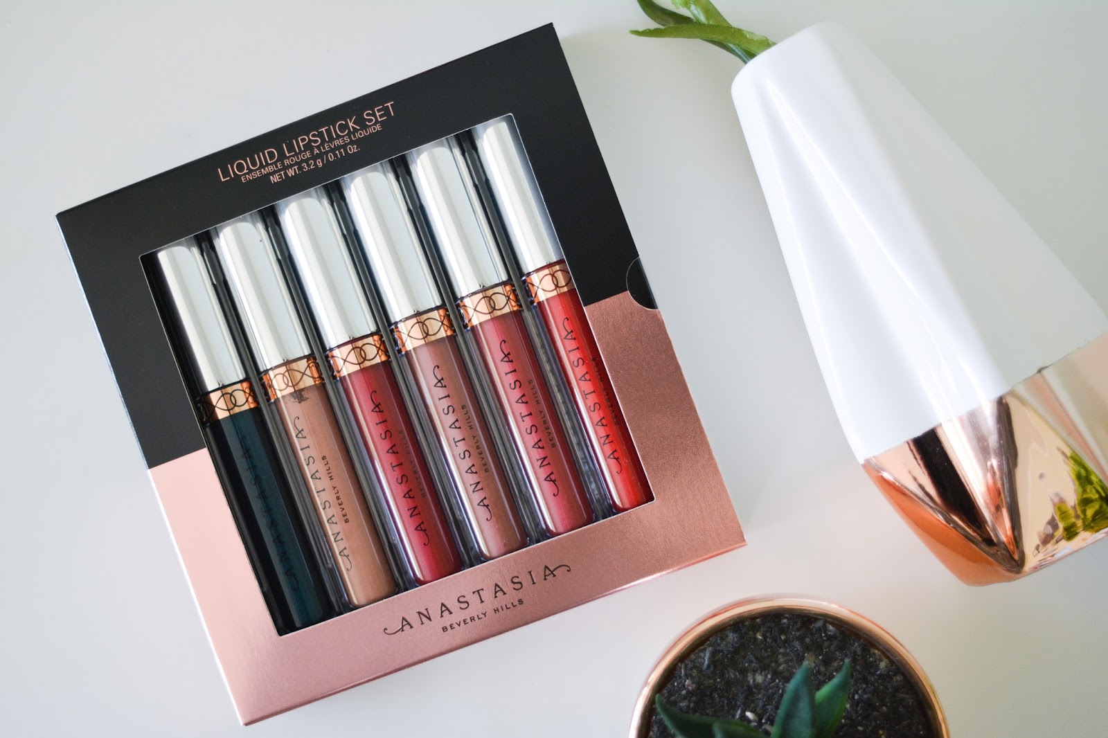 Anastasia Beverly Hills Liquid Lipstick Set - Pink Ivory Makeup