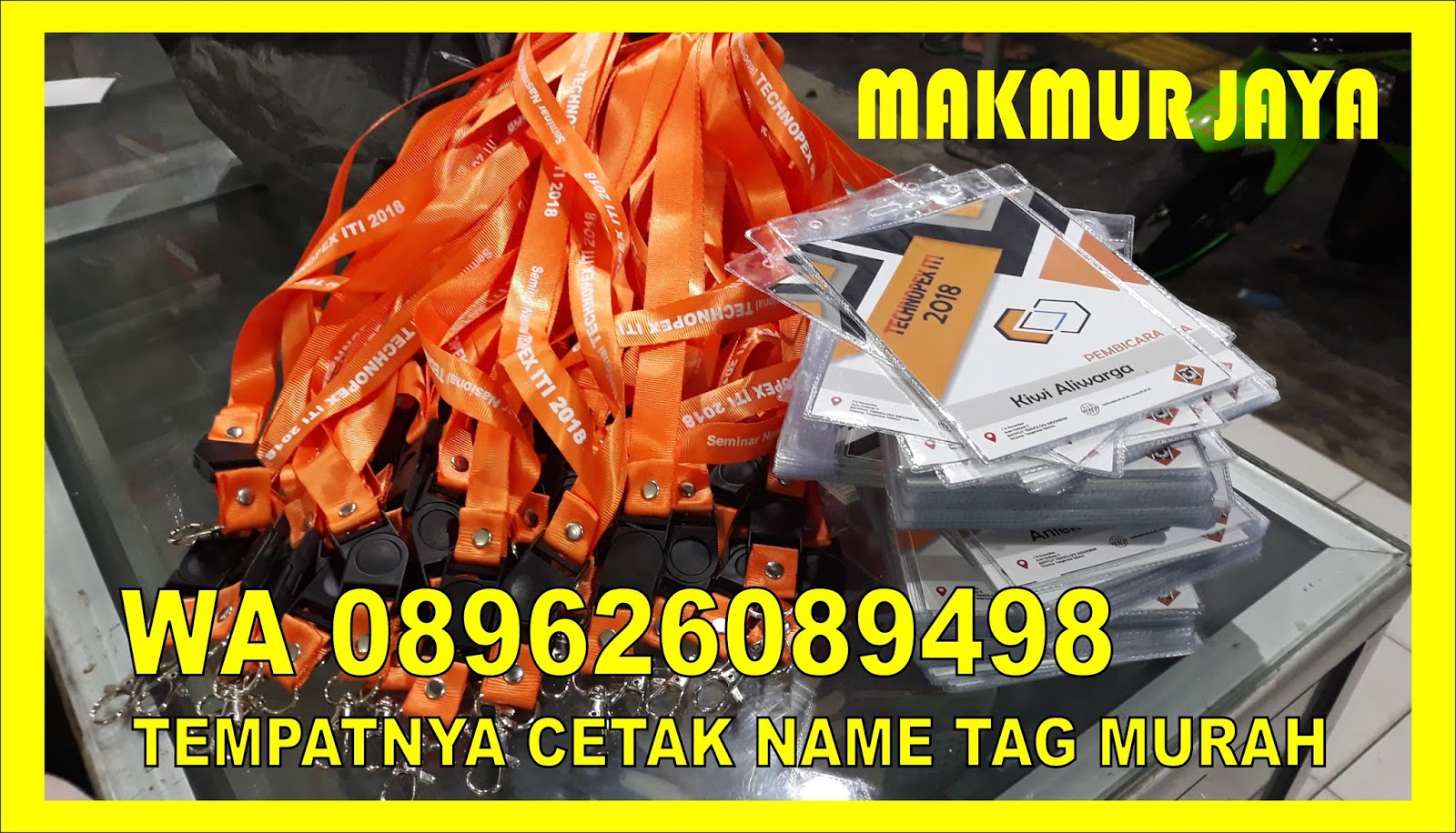 Tempat Cetak Name Tag Seminar harga murah di Jakarta Timur buka 24 Jam ...