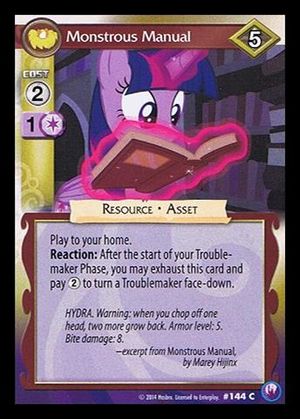 My Little Pony Monstrous Manual Canterlot Nights CCG Card | MLP Merch