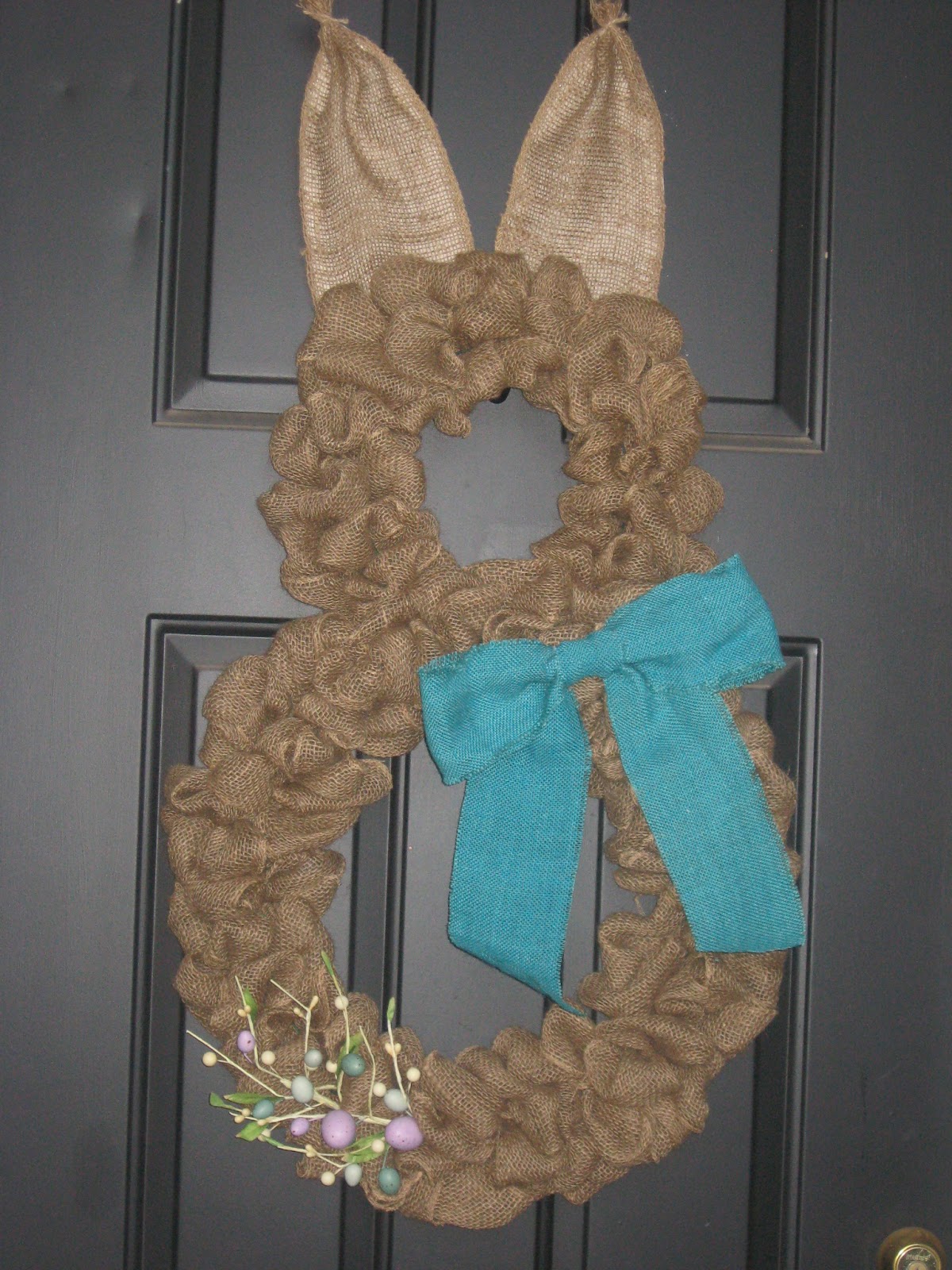 Scrap Rehab: Burlap Bunny Wreath