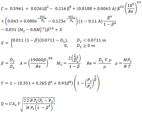 Model a Gas Orifice Meter with Excel | Excel Calculations
