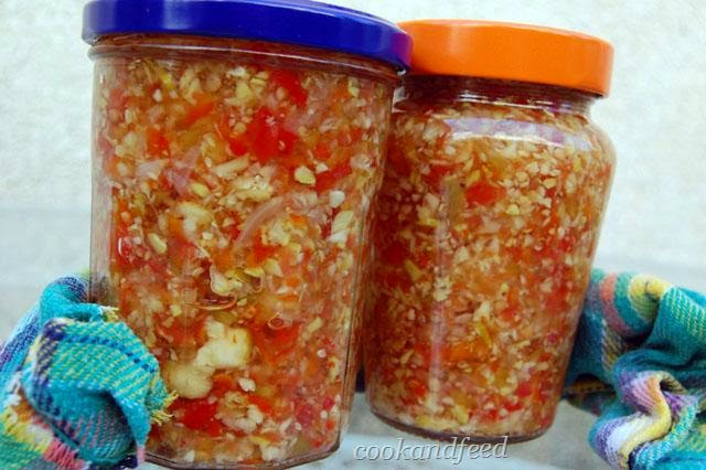 relish με λαχανικά/Vegetable Relish | Cook And Feed