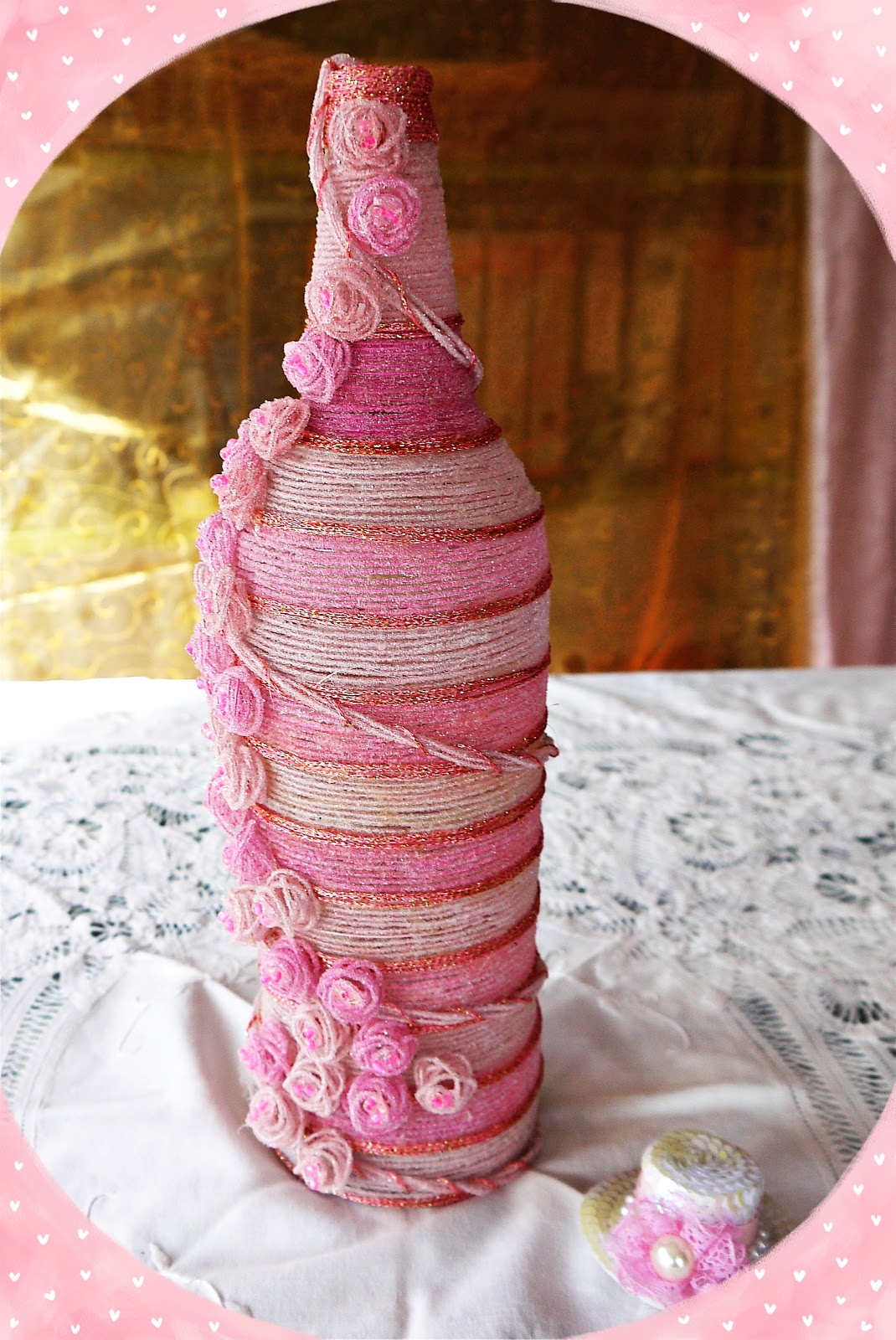 Taller de Artesanía - Página Principal: BOTELLA HECHA CON HILO DE AZÚCAR