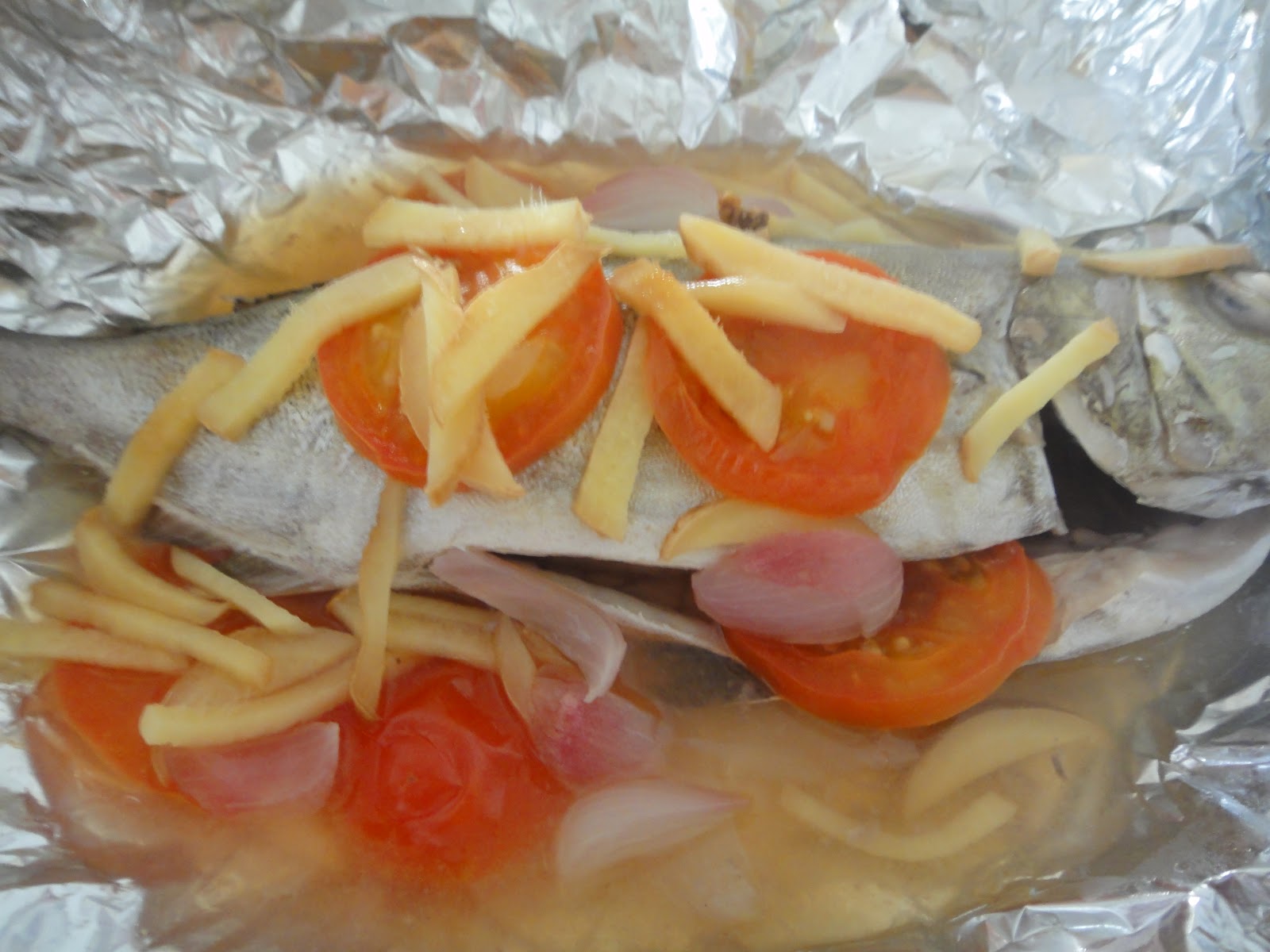 INTANBLING: ikan aji-aji masak stim