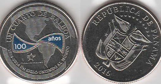 World Coin News: Panama quarter balboa 2016 - 100 years of the Canal