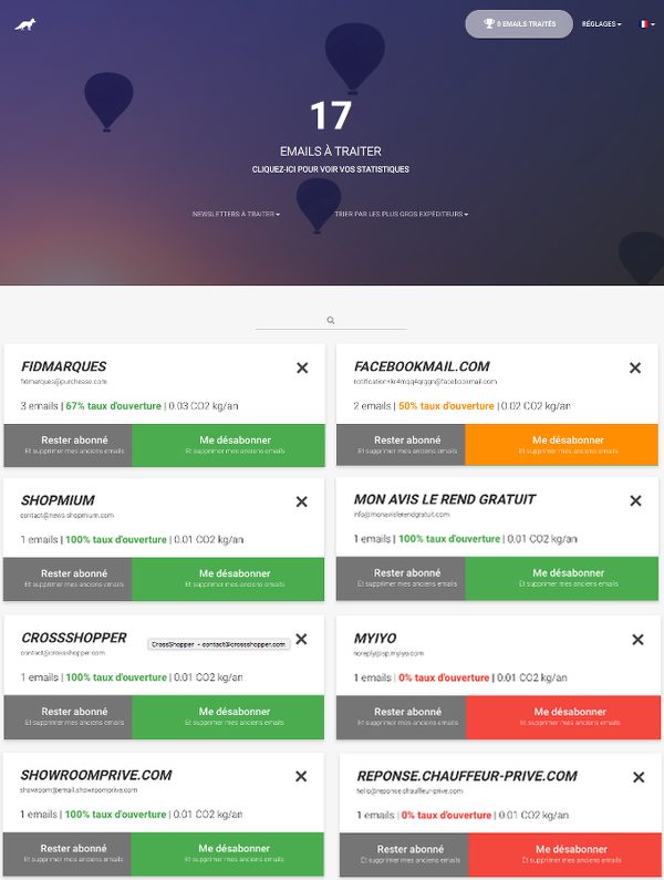 Cleanfox : nettoyer sa boîte mail en quelques clics ! - Application ...