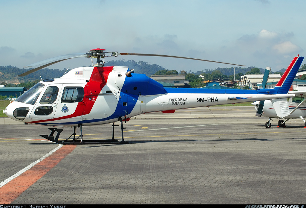 aviation craft: ROYAL MALAYSIAN POLICE AIR WING -AEROSPATIALE AS 355 F2 ...