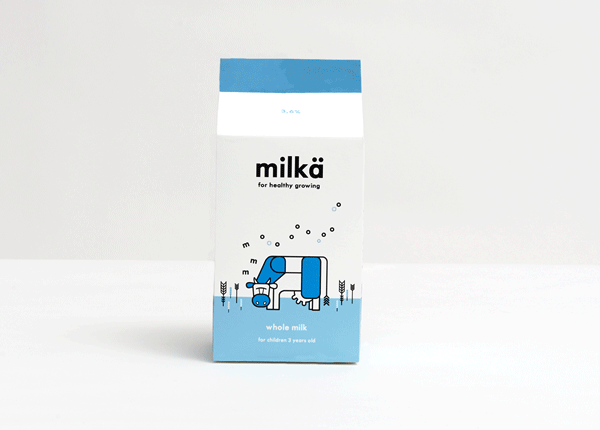 Liquid Illustrations from the 2013 Milk Calender.